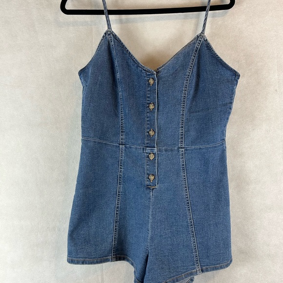 Divided | Shorts | Jumpsuit Short Denim Size 8 Spaghetti Straps High ...
